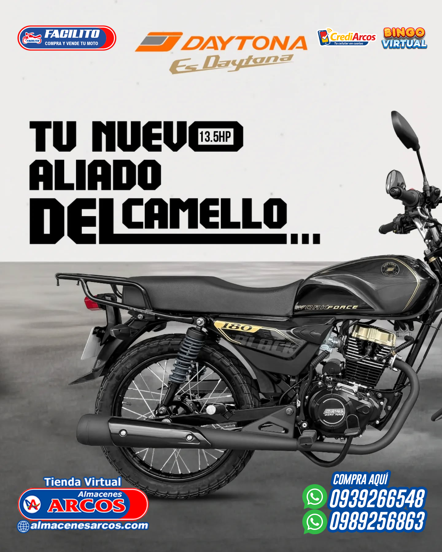Moto Daytona Work Force Pro 180 - Almacenes Arcos
